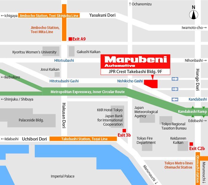 Company Map | Profile | Marubeni Automotive Corporation